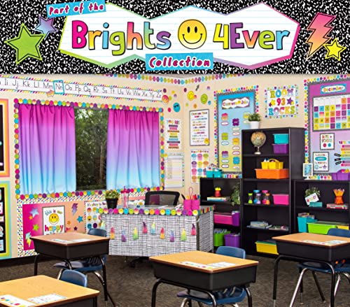 Teacher Created Resources Pink and Orange Color Wash Straight Border Trim