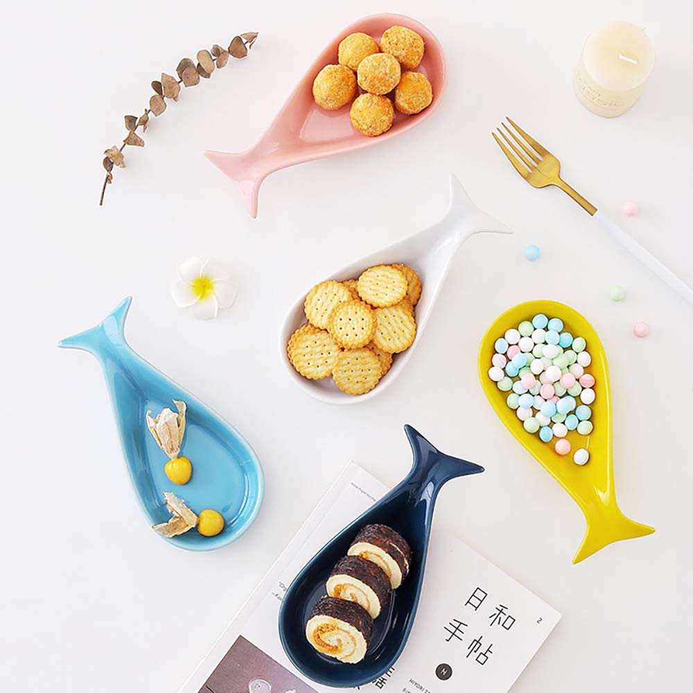 LIANMI Ceramic Spoon Rests for Kitchen Counter, Spoon Rest for Stove Top, Farmhouse Coffee Spoon Rest Utensil Rest Ladle Spoon Holder for Cooking Home Decor (Blue)