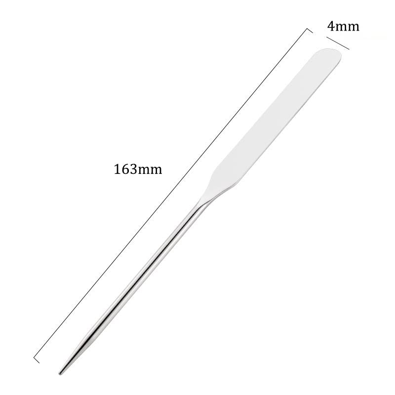 Picasso Makeup Scraper Korean Set, Liquid Foundation Scraper Stainless Steel Ergonomic Manicure Stirring Tool Makeup Artist Makeup Tool (one piece)