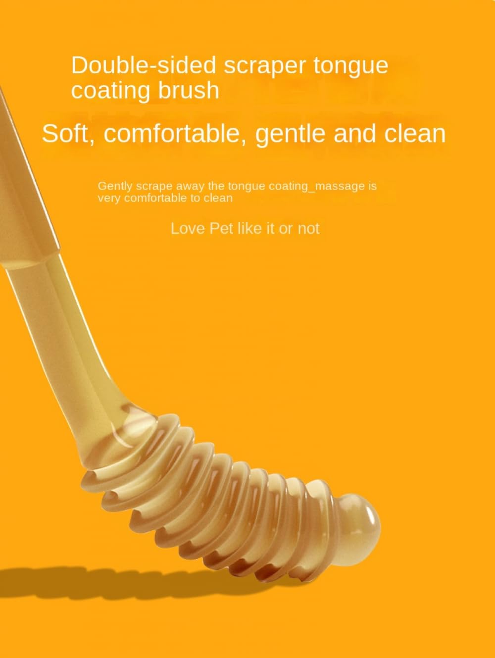 Weiara Toothbrush for Dogs,No Damage to Gums Soft Silicone Cat Toothbrush 2PCS (Tongue Brush + Toothbrush Set) Puppy Toothbrush Cleans Teeth Stains Easily - for Small, Medium and Large Pets