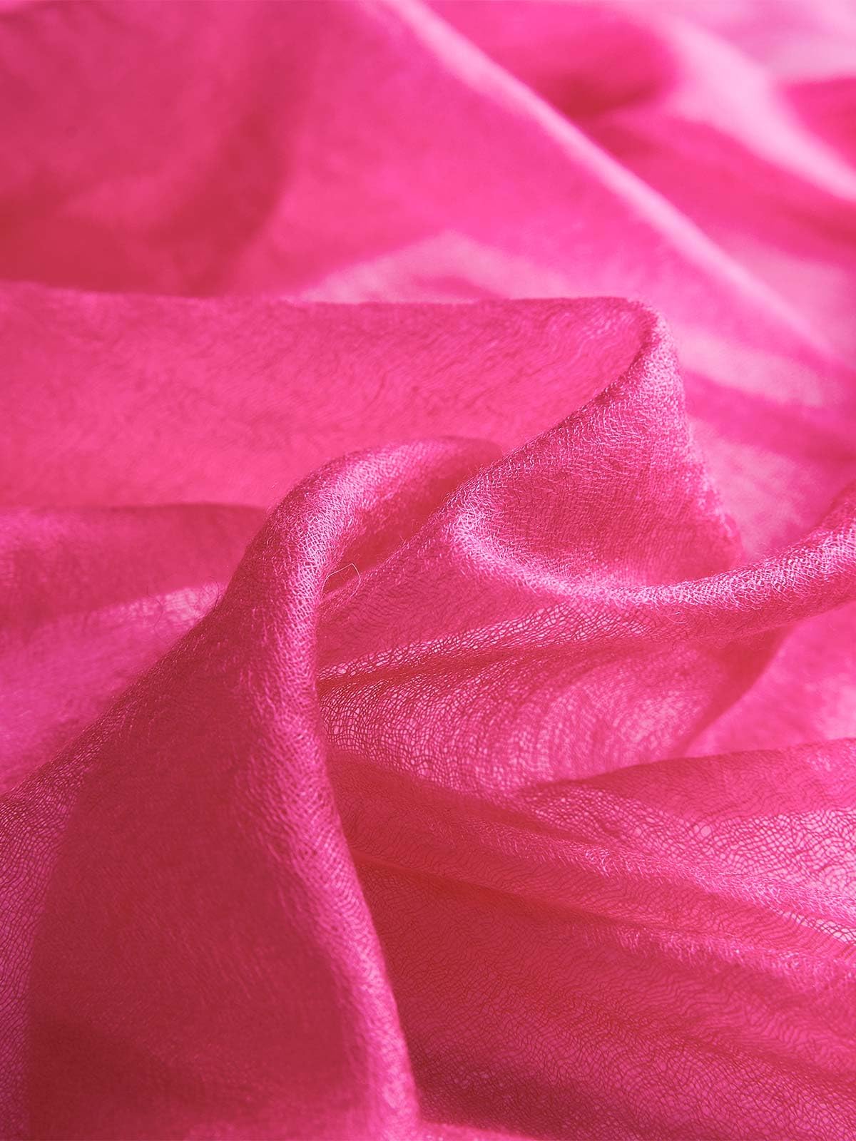 Ovcio Featherlight Fuchsia Cashmere Scarf - 100% Pure Cashmere Wrap Scarf for Women (87x39) with Gift Box