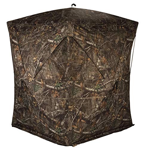 Rhino Blinds R300-RTE 3 Person Hunting Ground Blind, Realtree Edge