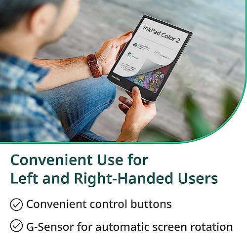 PocketBook InkPad Color 2 E-Book Reader | Enhanced 7.8'' Color E-Paper E-Ink Screen | Eye-Friendly E-Reader for Comics | SMARTlight | Audiobooks & Text-to-Speech | Bluetooth® & Built-in Speaker