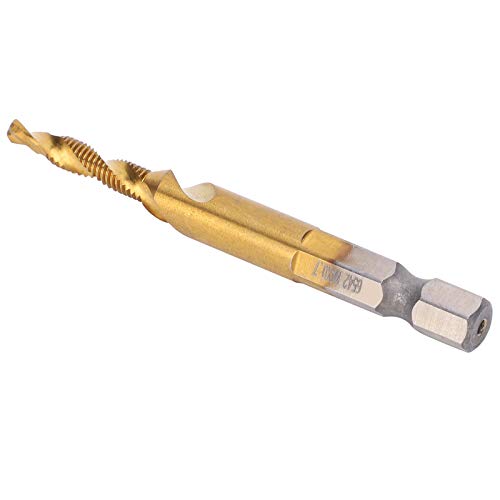 LANTRO JS 10Pcs/Set M4 Screw Tap, High Speed Steel 3.3mm Drill Bits Hex Shank Tapping Tools, Applicable for Internal Chip Removal