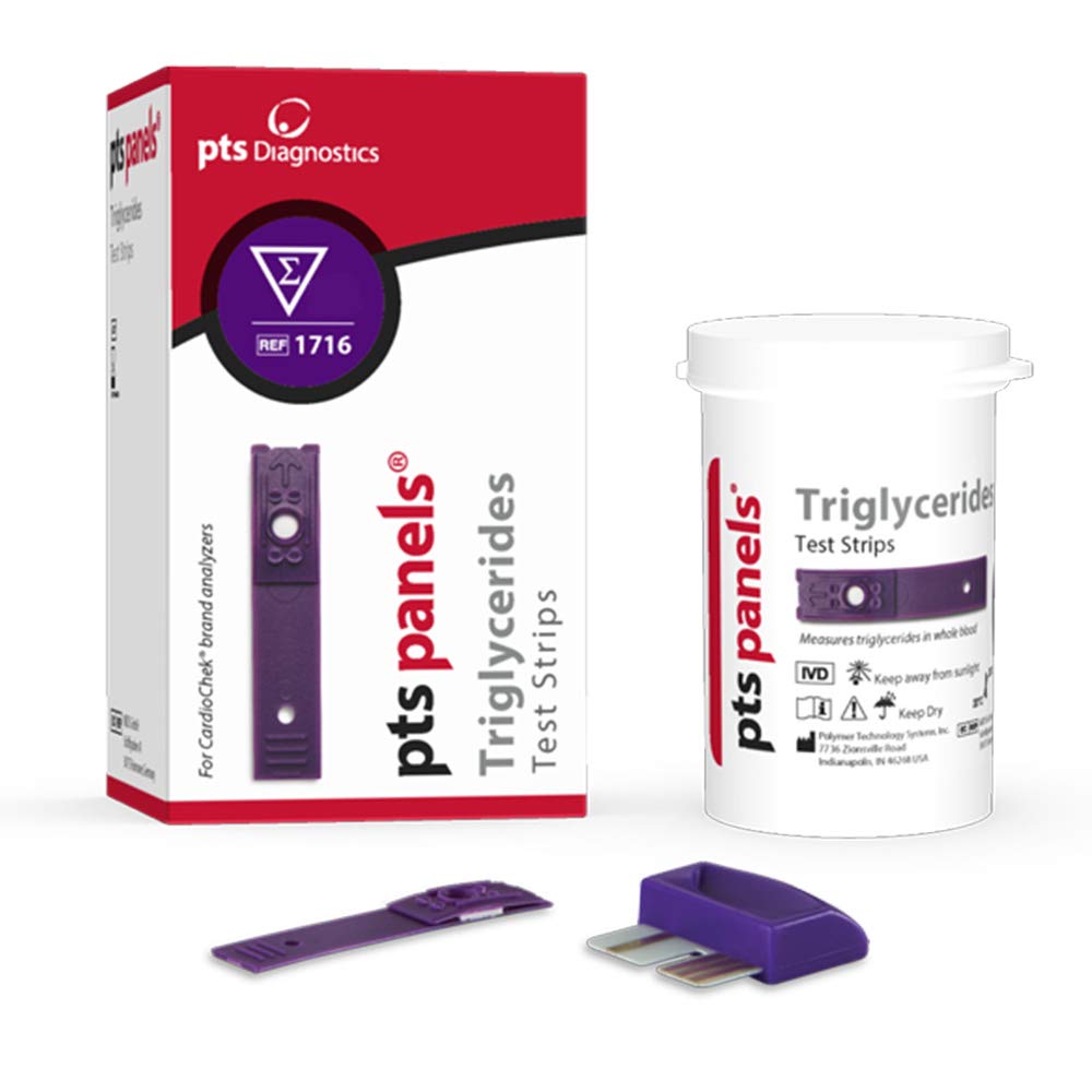 PTS Panels #1716 Triglyceride Test Strips (25/box) for CardioChek ST or PA Meter
