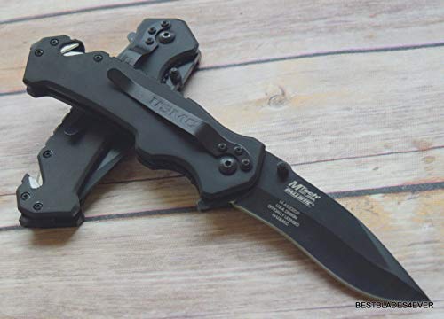 Mtech Officially Licensed U.S.M.C Spring Assisted Tactical Knife Rescue Combat Sharp Blade