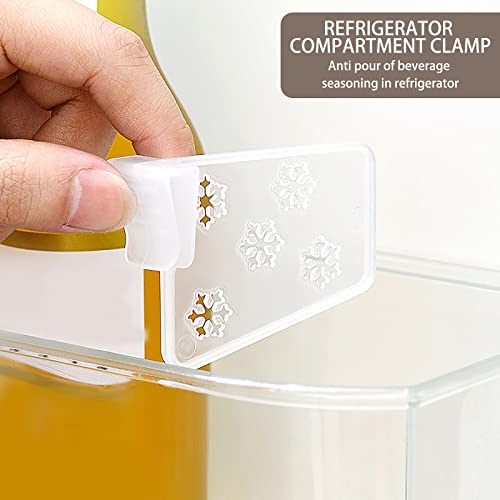 Plastic Refrigerator Dividers, 10 Pcs Adjustable -on Storage Box,Dresser Drawer Separators Tidy,Pantry - for Bedroom, Closet,