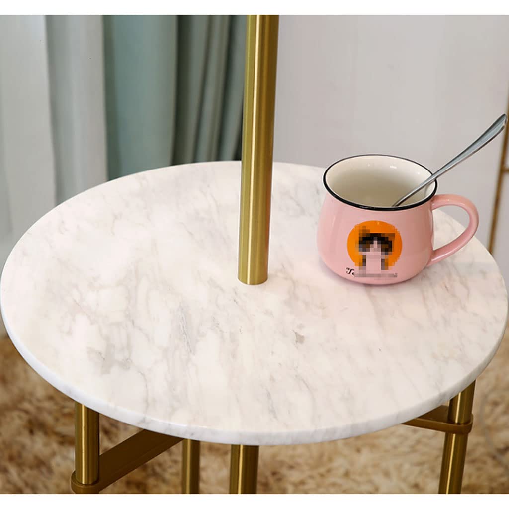 Floor Lamp Table 2 In1 Side Table and Floor Lamp Nordic Luxury Crystal Standing Lamp for Bedroom Living Room Office Reading