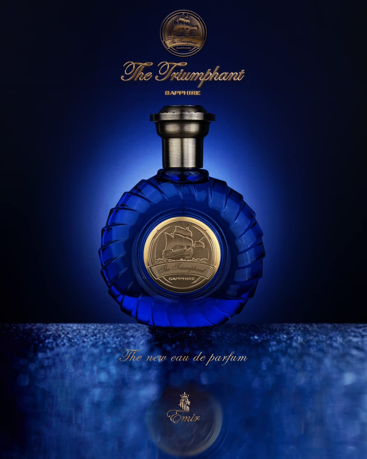 Paris Corner THE TRIUMPHANT SAPPHIRE EMIR EDP 3.4 Fl Oz Mens Fragrance Perfumes