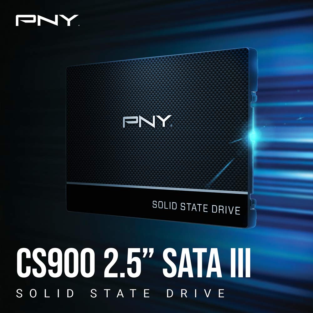 PNY CS900 1TB 3D NAND 2.5" SATA III Internal Solid State Drive (SSD) & CS900 250GB 3D NAND 2.5" SATA III Internal (SSD) & CS900 500GB 3D NAND 2.5" SATA III Internal (SSD)
