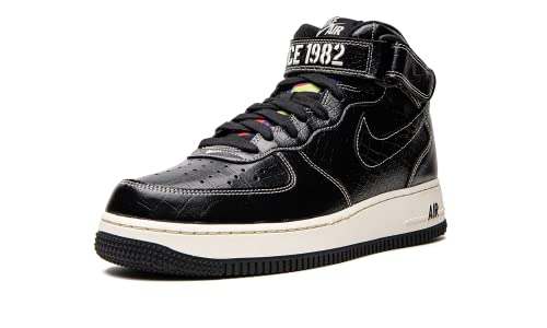 Nike mens Air Force 1 Mid '07 LX, Black/Black/Pale Ivory, 8.5