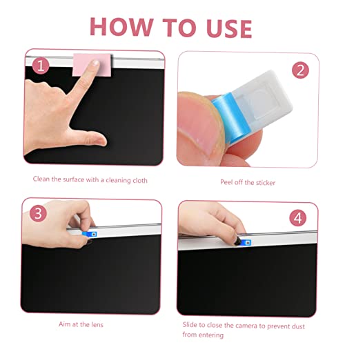 NUSITOU 60 Pcs Camera Privacy Cover Webcam Protection Cover Webcam Blocker for Laptopa Phone Cam Cover Computer Camera Cover Webcam Cover Slide for Computer Front Slider Tablet Abs
