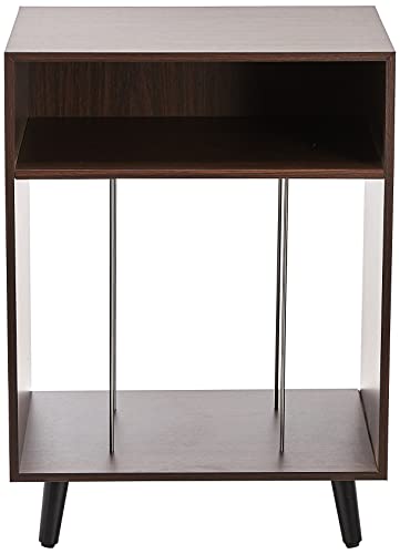 Victrola Vinyl,Metal Entertainment Stand with Record Holder, Espresso (VTA-270S-ESP)