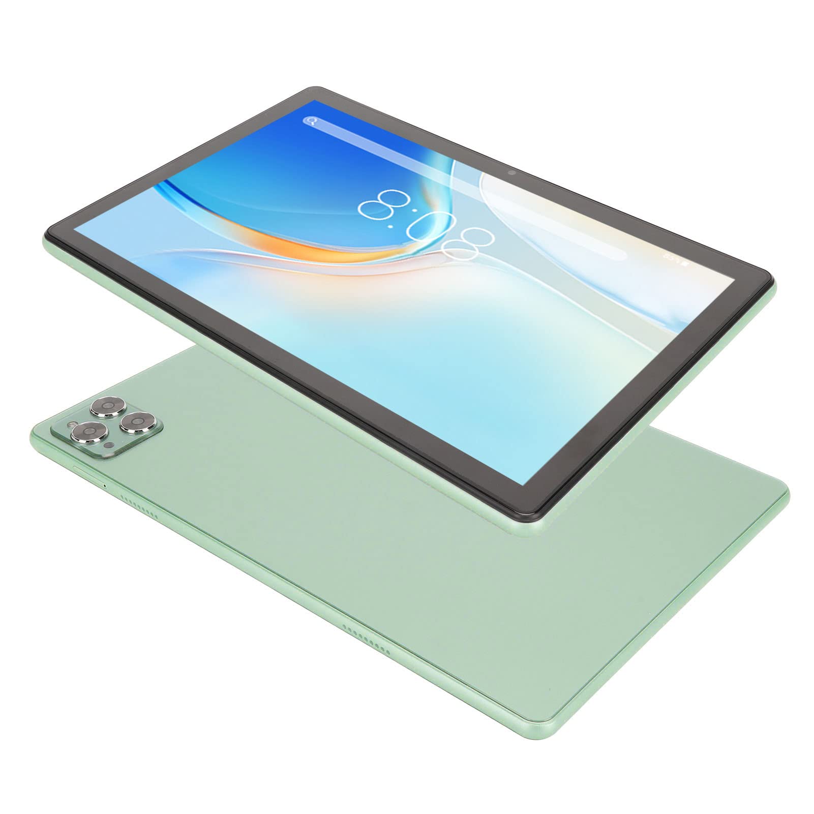 Qinlorgo 10in Tablet, Gaming Tablet 6GB RAM 256GB ROM Octa Core USB C Rechargeable for Business (Green), US Plug (Qinlorgox5s8nvm37i-11)