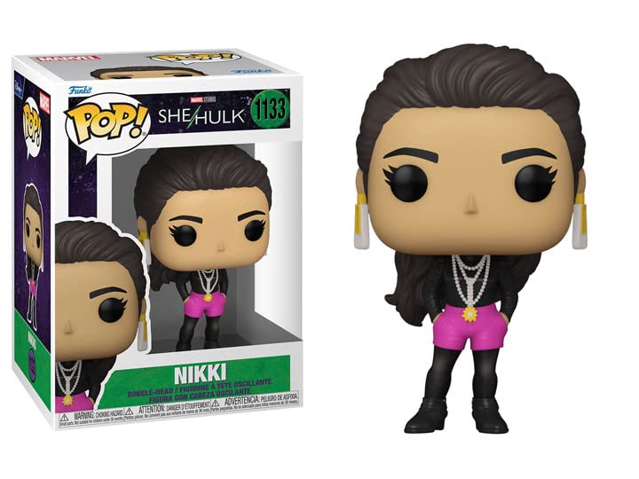 POP Marvel: [She Hulk] Attorney at Law - Nikki Funko Vinyl Figure (Bundled with Compatible Box Protector Case), Multicolor, 3.75 inches