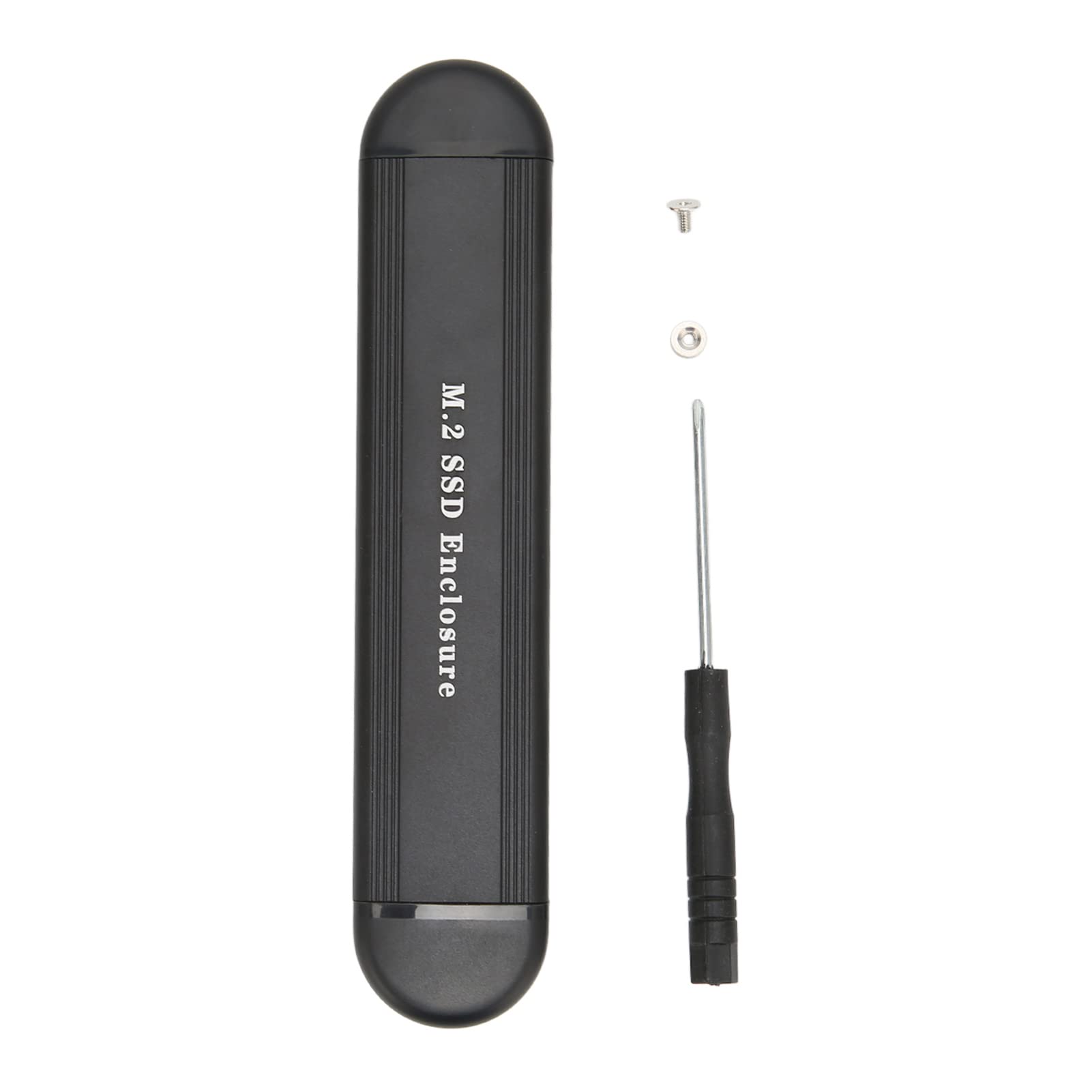 M.2 NVME NGFF SSD Enclosure, SSD Enclosure Adapter Dual Protocol Tool Free for Tablet for Desktop Black