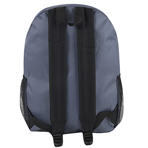 Trail maker 24 Pack Wholesale Backpacks for College, Adults, Sports 18 Inch Color Block Backpacks in Bulk