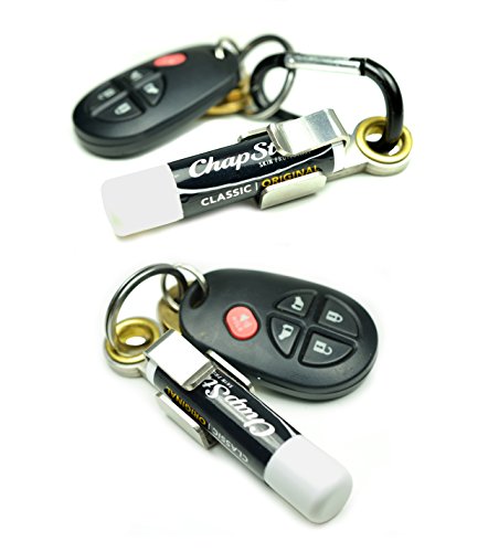 Screwpop Chapstick Holder Keychain and Carabiner Attachment Compact Pocket Multi-Tool with Bottle Opener Stainless Steel Construction