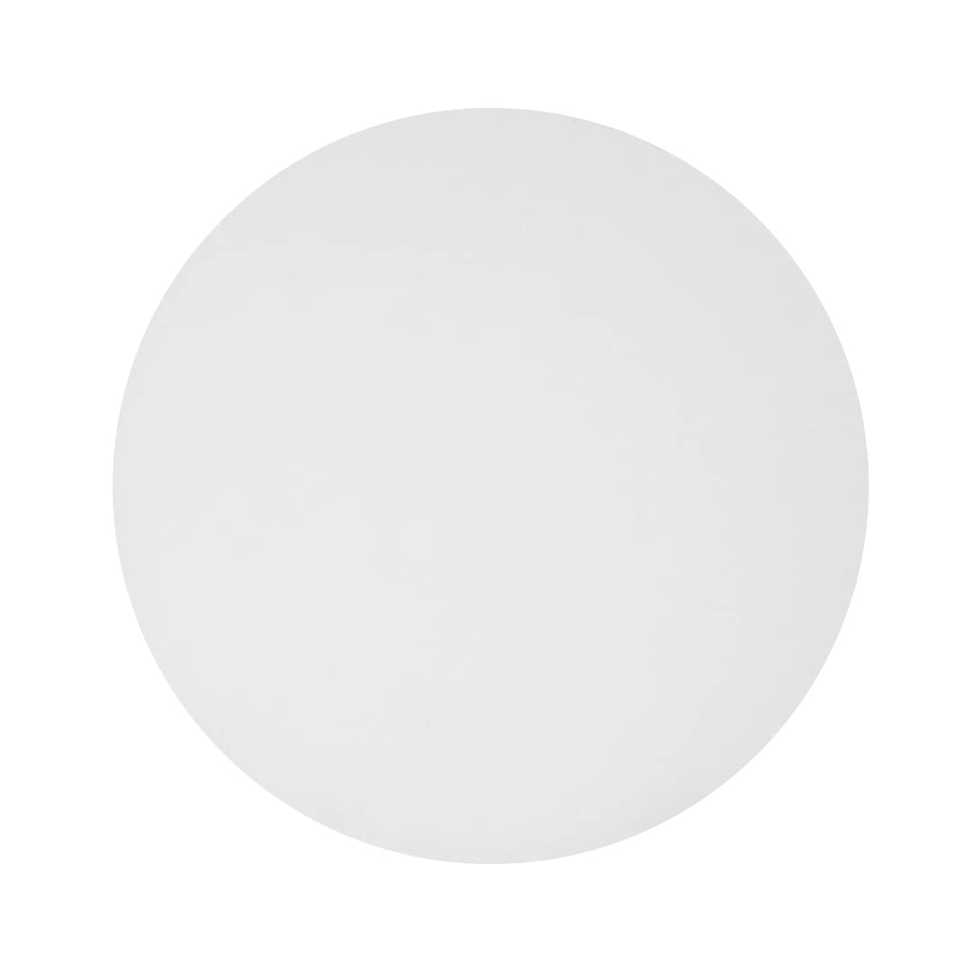 Restaurantware LIDS ONLY: Foil Lux Paper Lids For 9 Inch Aluminum Pans 100 Round Foil Board Lids - Pans Sold Separately Flat Design Foil-Laminated White Paper Lids