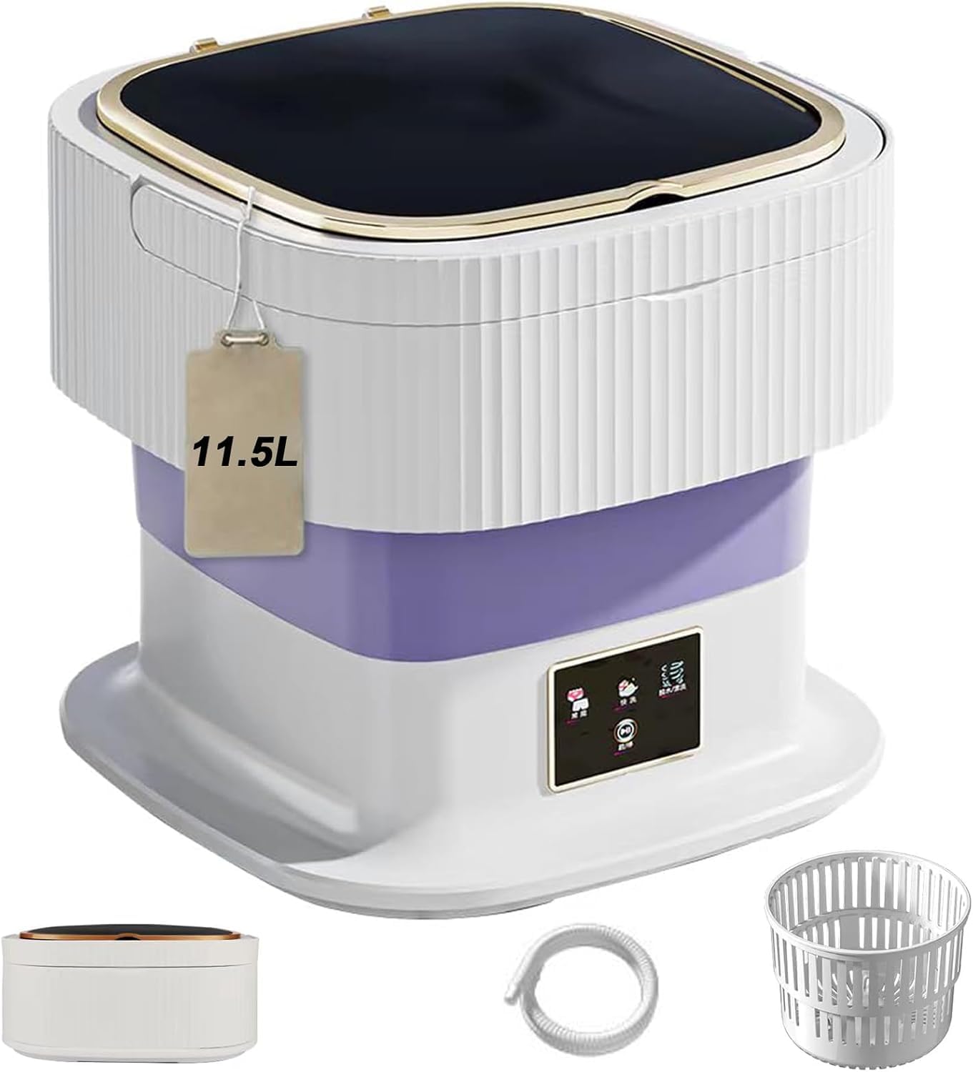 Mini Washing Machine and Dryer,11.5L Small Washing Machine Portable Upgraded Large Capacity,Portable Washer Machine and Dryer for Apartments,Dormitories,Hotel