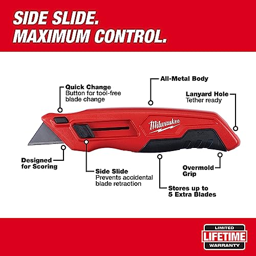 MILWAUKEE'S Utility Knife,Retractable Operation