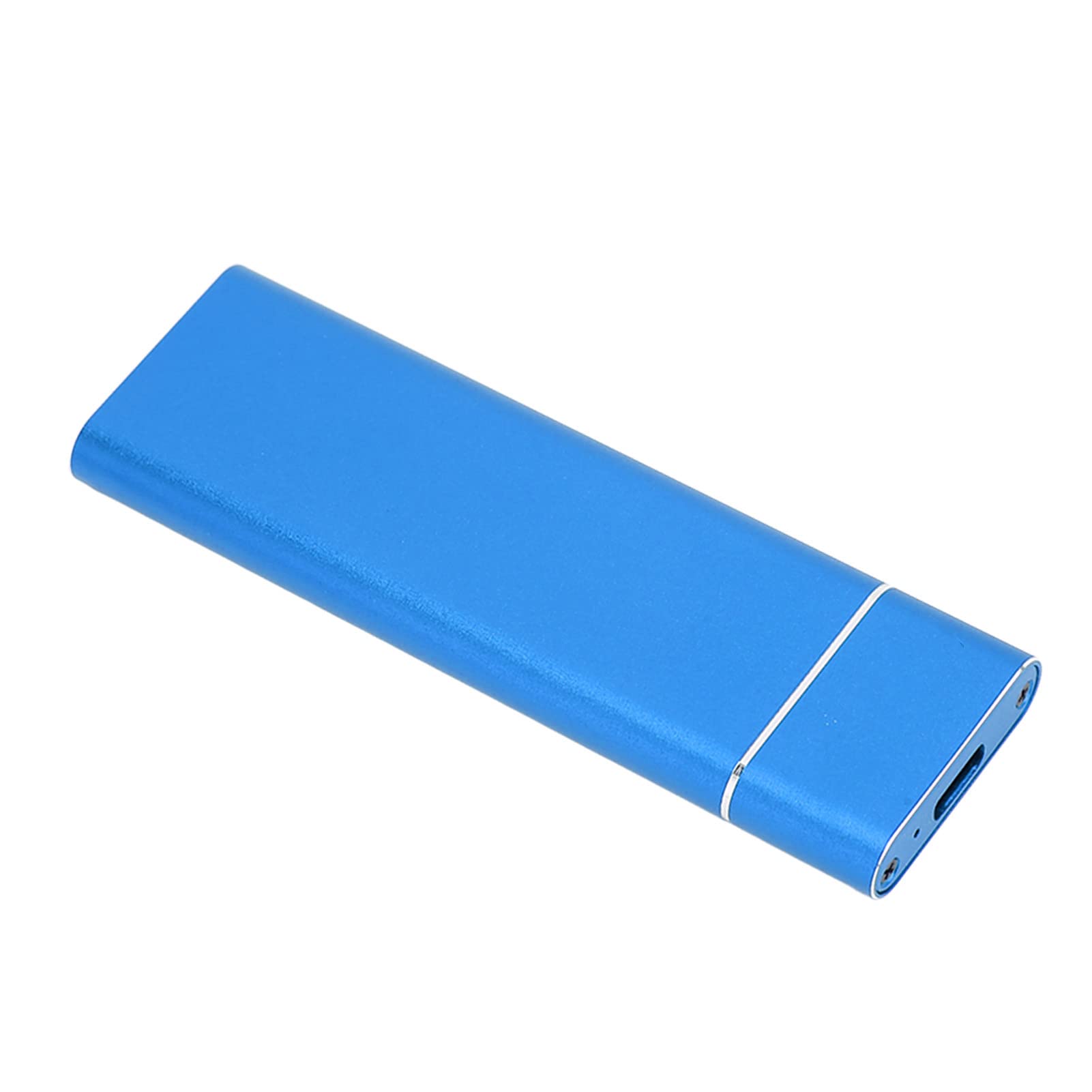 NVME SSD Plug and Play Dual Protocol Enclosure SSD Enclosure High Heat Dissipation for 2260mm (Blue)