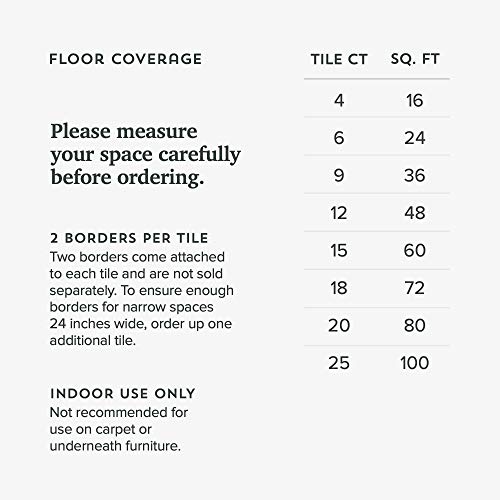 Forest Floor 3/8 Inch Thick Printed Foam Tiles, Premium Wood Grain Interlocking Foam Floor Mats, Anti-Fatigue Flooring β Stylish Flooring Solution, Carbon, 100 Sq Ft