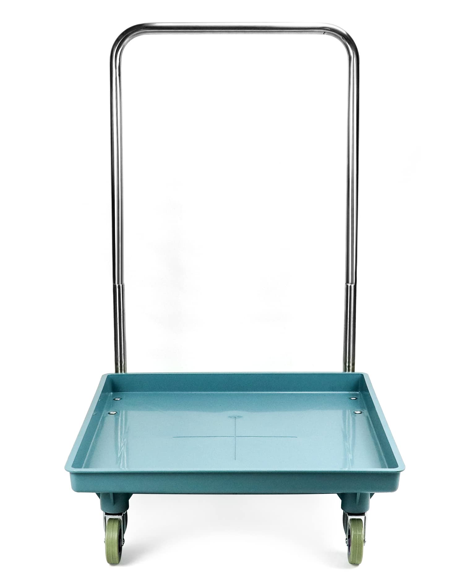 QWORK Warewashing Rack Dolly, 2 Pack, 21.26" x 21.26" x 34.65", 200 Lbs Load Capacity, with Detachable Handle and 4 Swivel Casters, 1 Pack