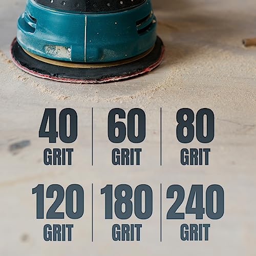 POWERTEC 110550 8" PSA 80 grit Aluminum Oxide Adhesive Sanding Disc (Pack of 10)