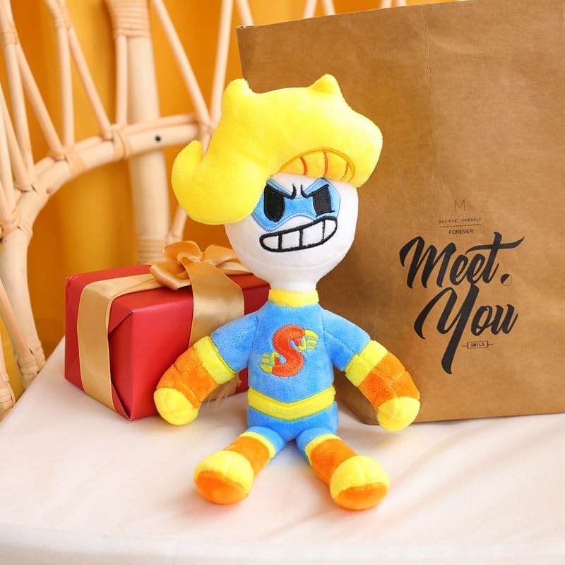 Nieqn Bryson and Ham Plush, Cute Cartoon Anime Bryson and Ham Plush,Soft Stuffed Plush Toy Sofa Decor Pillow Collection Toy,Yellow Plush Boy Plush Toys Gift for Kids Children