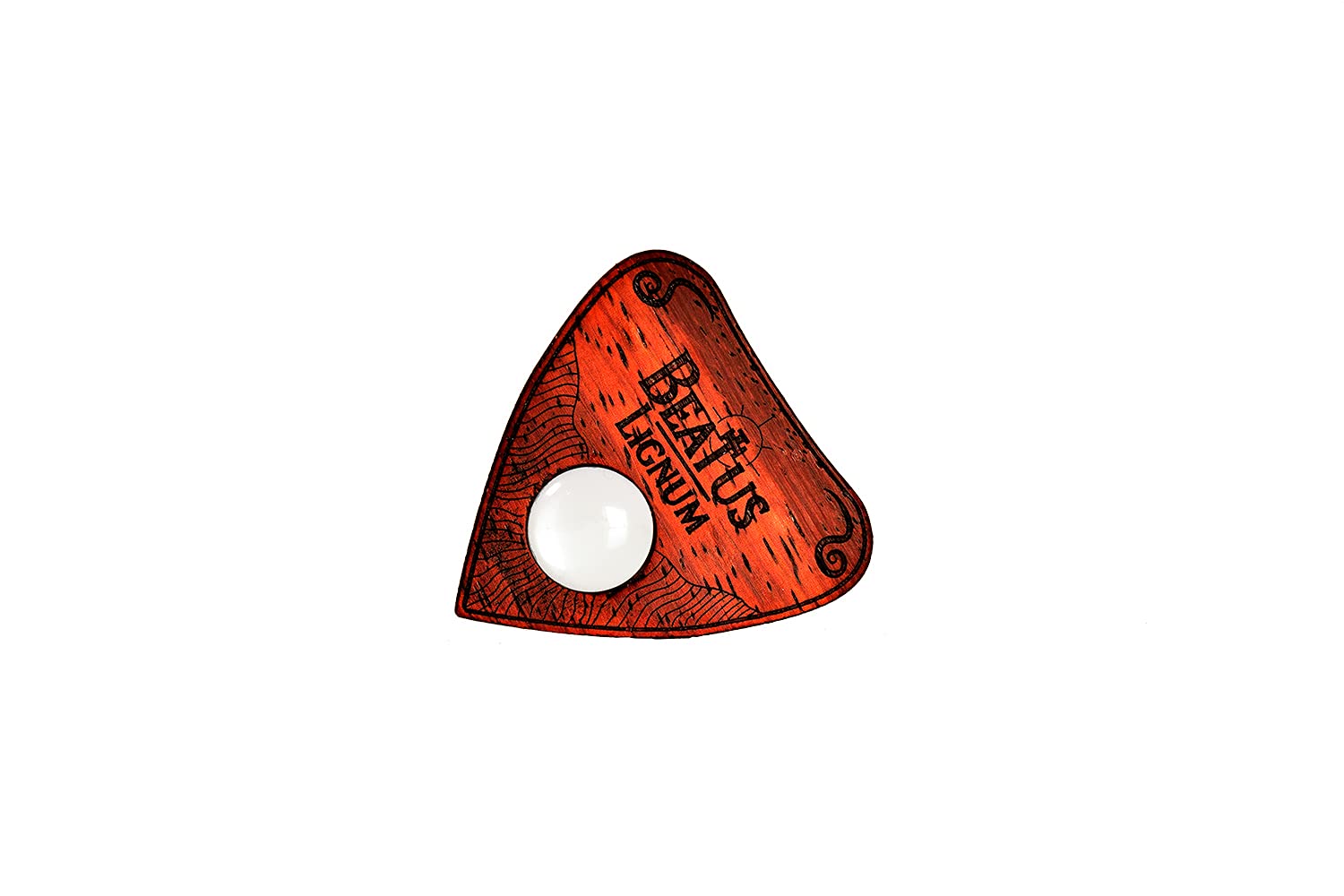 Mini Ouija Board in African Padauk Wood - 8 x 5.5 in, 1/4 Thick - All Natural - Real Plain Wood - Customizable