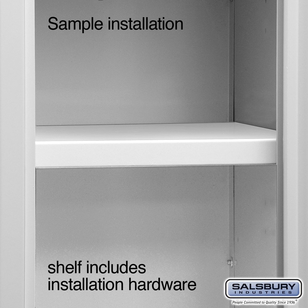 Salsbury Industries Compartment Shelf for 12 by 18-Inch Metal Locker, Gray