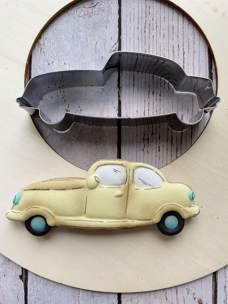 LILIAO Beat-up Car Cookie Cutter - 4.7 x 1.6 inches - Stainless Steel