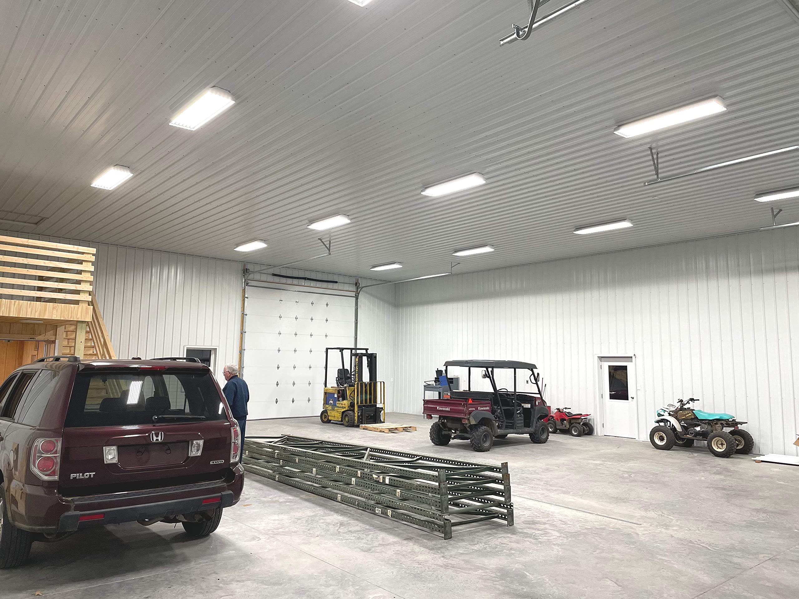PrimeLights 6 Bulb/Lamp T8 LED High Bay Warehouse, Shop, Commercial Light Fixture