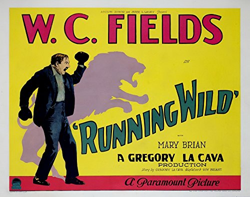 Posterazzi Running Wild W.C. Fields 1927. Movie Masterprint Poster Print, (28 x 22)