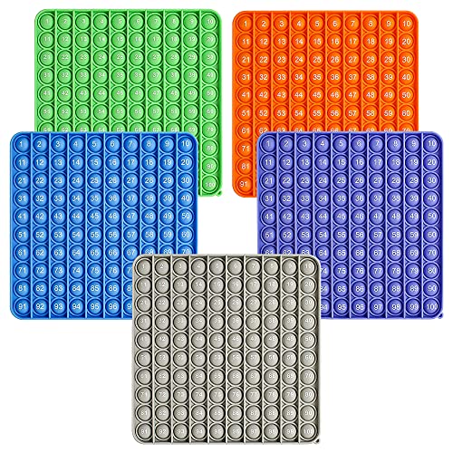 Pop it Numbers 100 Sensory Math Manipulative (Green) Large Educational Consecutive Number pop it. Autism/ADHD Friendly Classroom Supply is Perfect for Home or Any Elementary Classroom