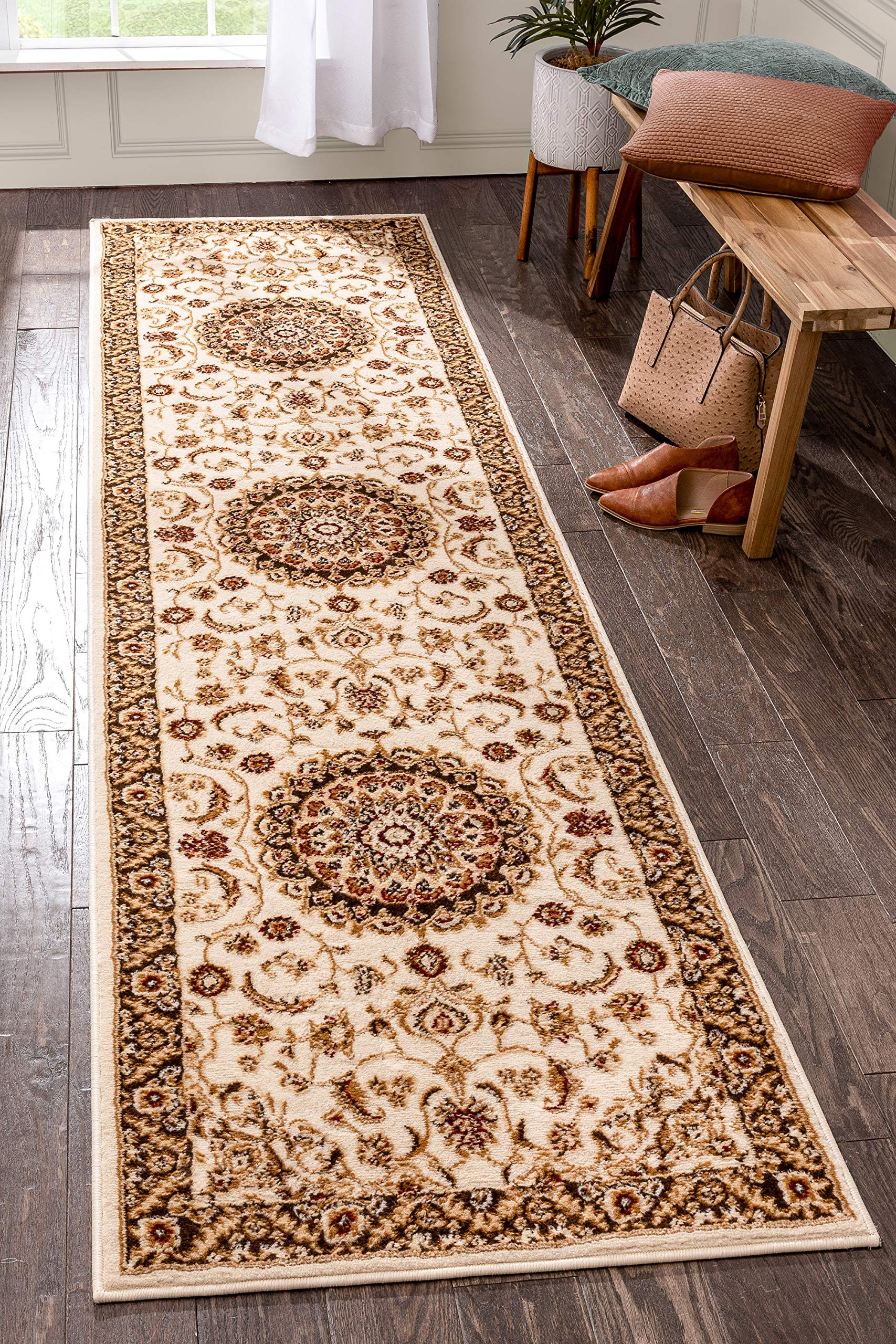 Well Woven Delos Red Traditional Oriental Medallion Floral Area Rug 8x10 (7'10" x 9'10")