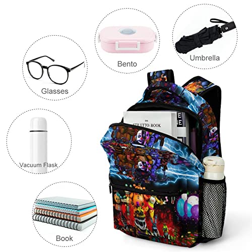 Svfulveda Travel Backpack Five Horror Nights Video at Game Freddy's Backpack Big Capacity Daypack Natural Gourmet Bag Classical Basic Outdoor Daypack