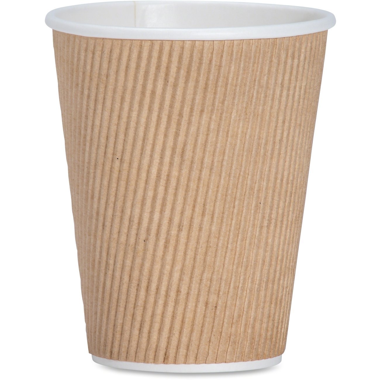 Genuine Joe GJO11260CT Insulated Ripple Hot Cup, 12-Ounce Capacity,(Pack of 500),Brown