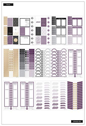 The Happy Planner Sticker Value Pack - Planner Accessories - Girls With Goals Theme - Multi-Color - Great for Planning & Organizing - 30 Sheets, 701 Stickers