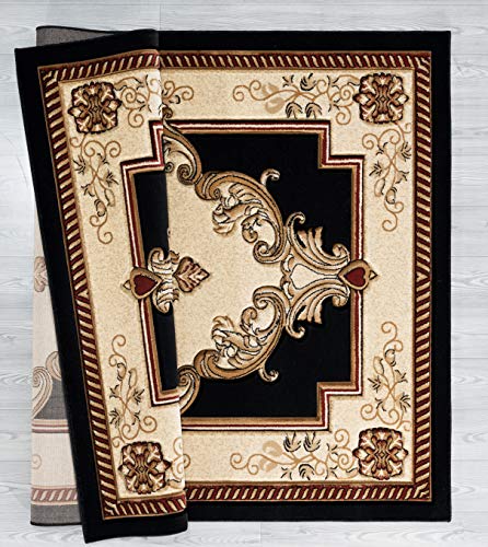United Weavers of America Bristol Fallon Black Area Rug, 5'3" x 7'6"