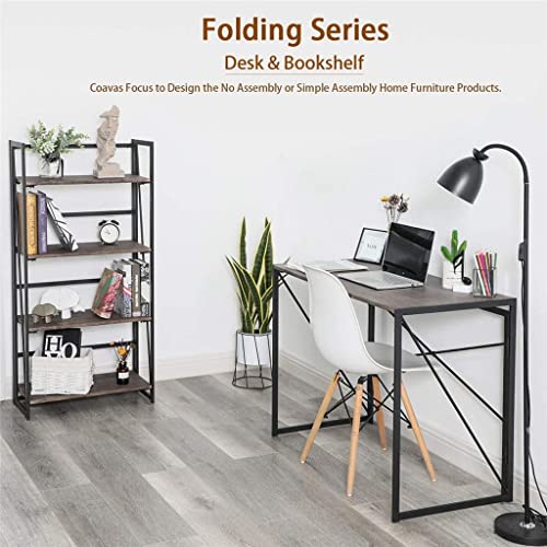 SJYDQ Foldable Computer Table Office Desk Writing Study Table Foldable Design X Shape Standing Desk for Home Office Furniture