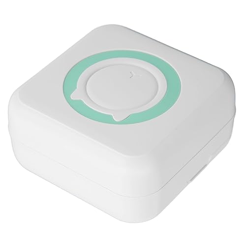 PSDLHMYQ Compact Pocket Thermal Printer Inkless Mini Bluetooth Printer for Photos Study Notes - Portable & Easy to Use Ecommerce (Green)