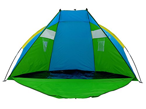 GigaTent Sun Shelter Beach Cabana Tent – Instant Set Up, UV Resistant, Waterproof - 7’ x 4’ with Mesh Windows - Zipper Door Doubles as Floor Extension