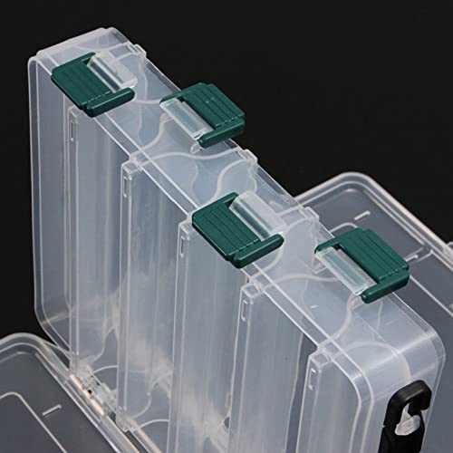 JKUYWX PP Double Sided Fishing Lure Tackle Tools Box Large Capacity Fishhooks Float Sinker Line Box Fishing Accessories