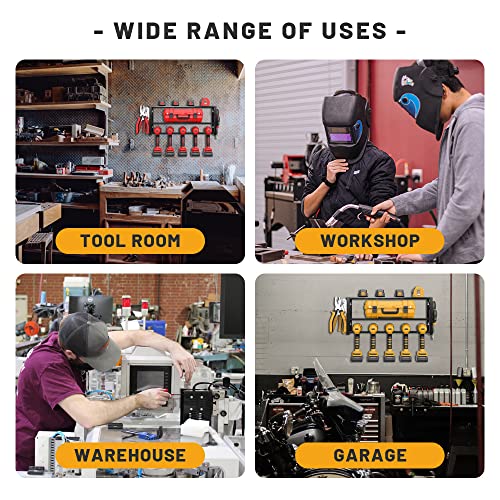 Power Tool Organizer, 3 Layers Wall Mount Drill Rack,Garage Wall Organizer with Shelf,Heavy Duty Garage Tool Organizer for Workshop, Tool Room, Garage, Utility Storage Rack.