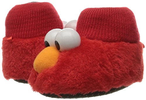 Sesame Street Unisex-Baby ELMO Puppet Slipper, Red, 5/6 Child US Toddler
