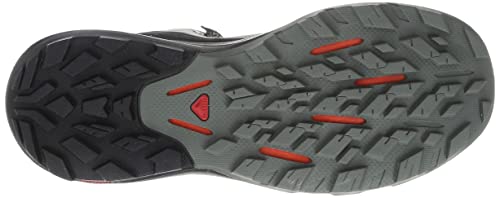 Salomon Men's OUTPULSE Mid Gore-Tex Hiking Boots for Men, Wrought Iron/Black/Vibrant Orange, 8.5