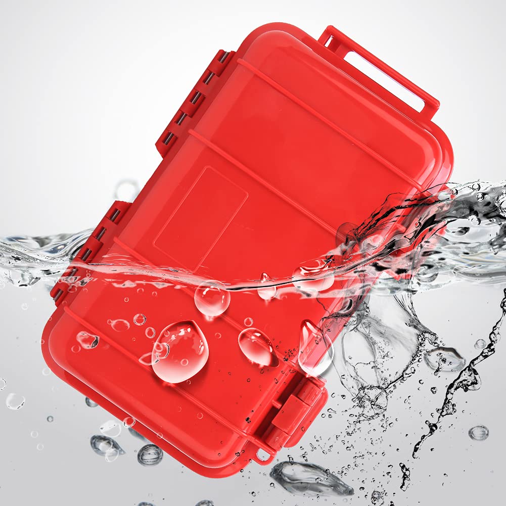 Uxsiya Outdoor Sealing Box,Outdoor EDC Water Proof Pressure Proof Shock Proof Storage Box Survival Equipment Home Outdoor Storage Case