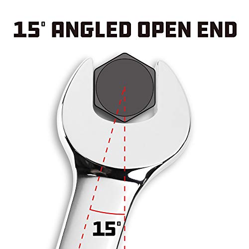 Powerbuilt 644144 SAE Mirror Polished 1/2˝ Combination Wrench